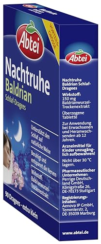 valerian dragees for better sleep