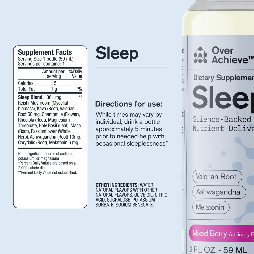 valerian drink for better sleep routine