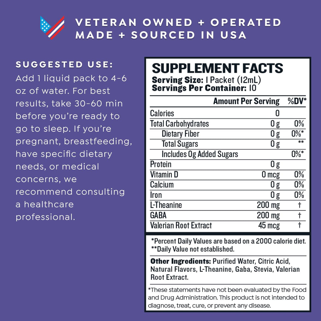 valerian drink mix for bedtime