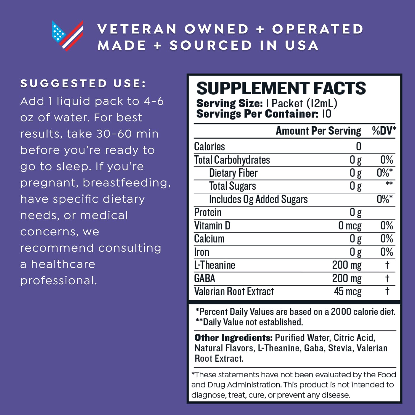valerian drink mix for bedtime