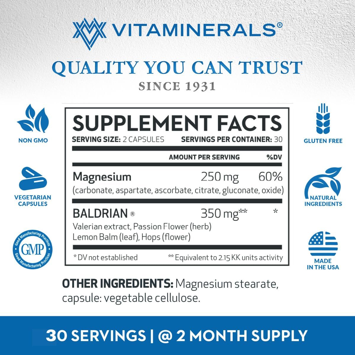 Valerian extract for relaxation support