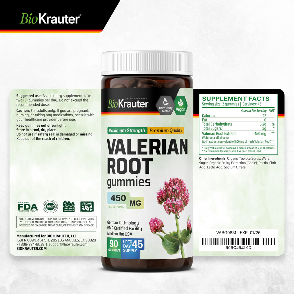 valerian gummies for better sleep routine