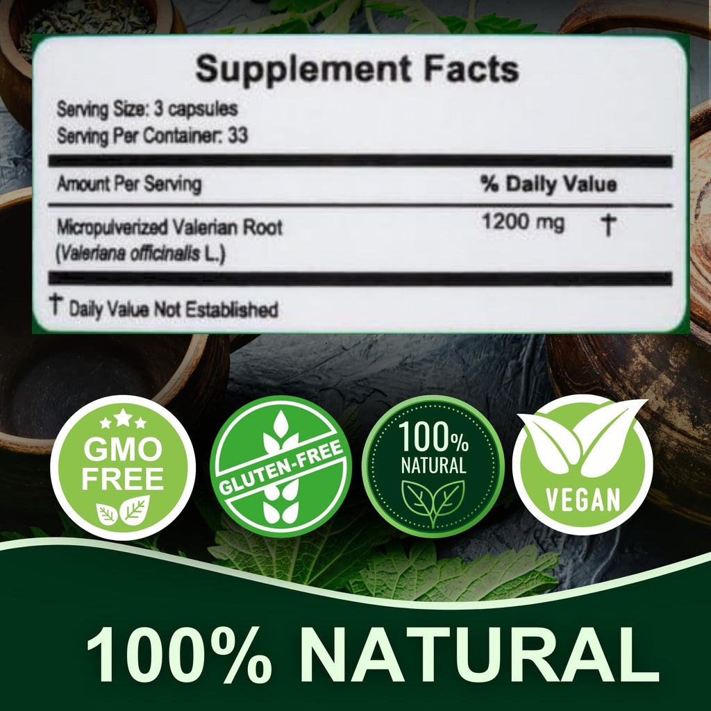 valerian herbal supplement for tranquility