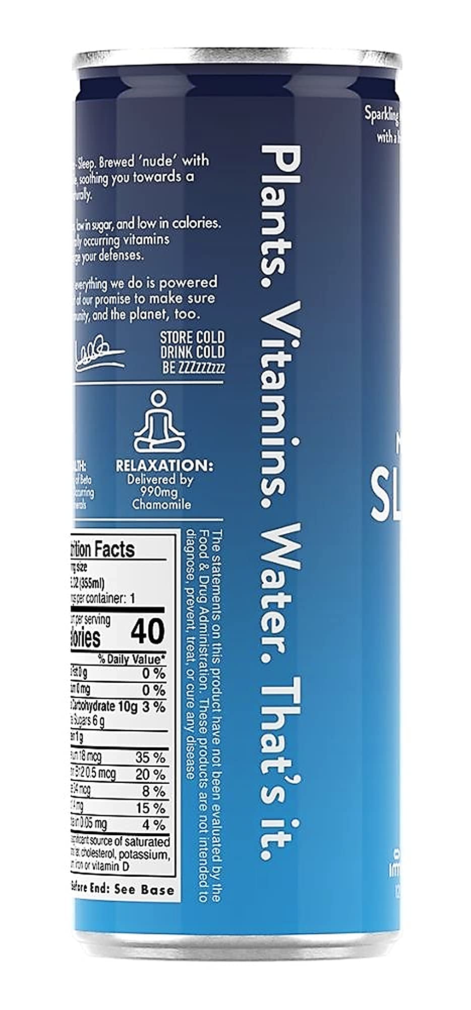 valerian infused sparkling drink