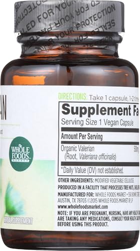 valerian root capsules for peaceful sleep