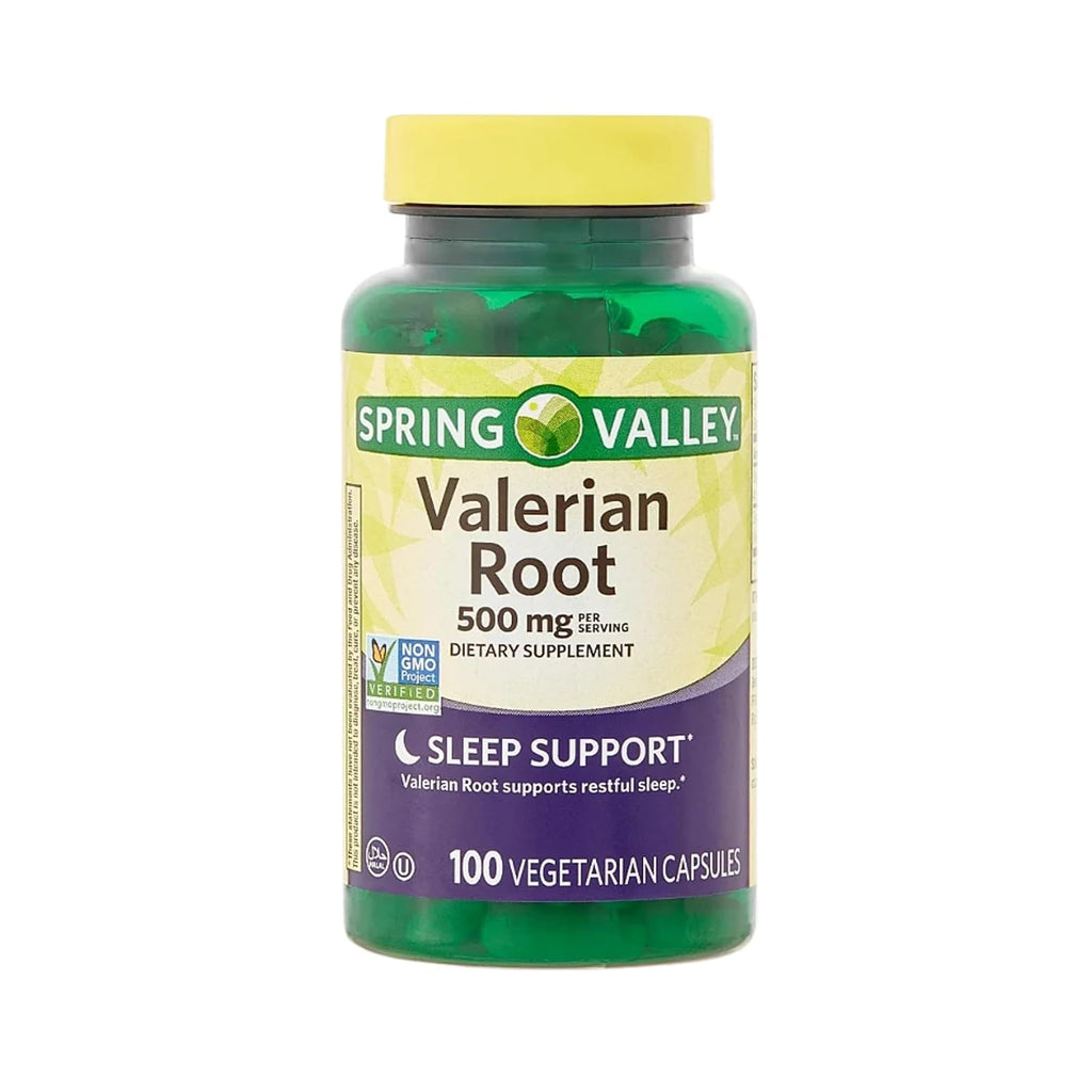 Valerian root capsules for sleep