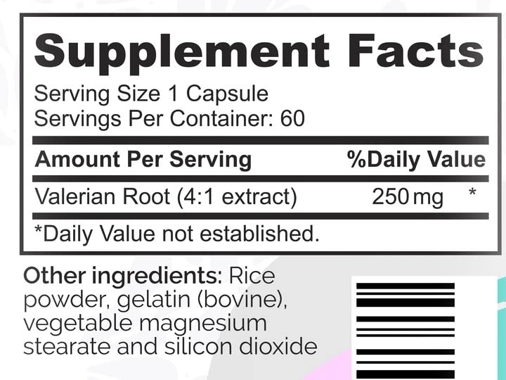 valerian root dietary supplement for tranquility