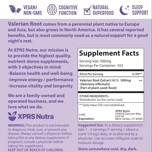 valerian root extract for calming effects