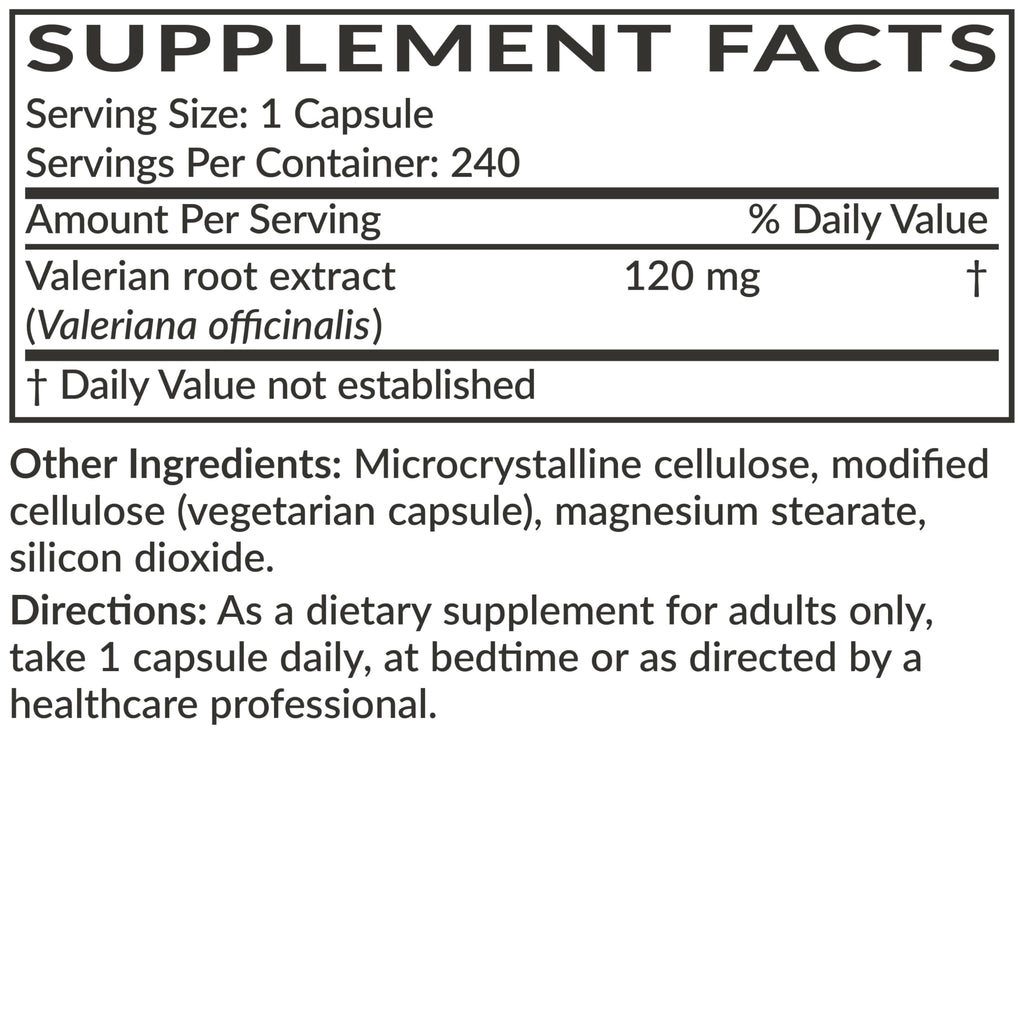 valerian root for improved relaxation