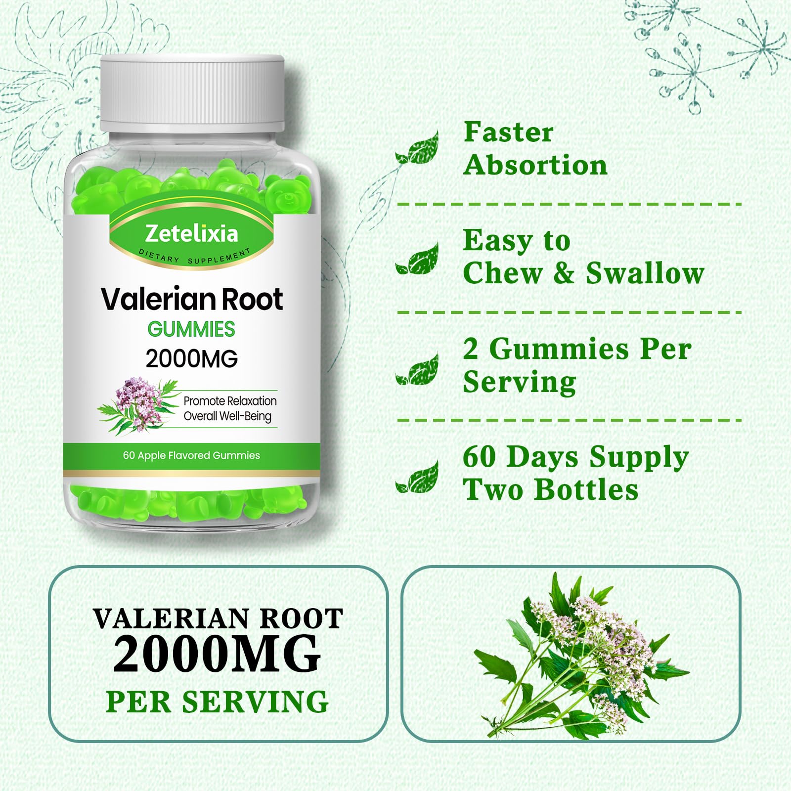 valerian root gummies for a restful night