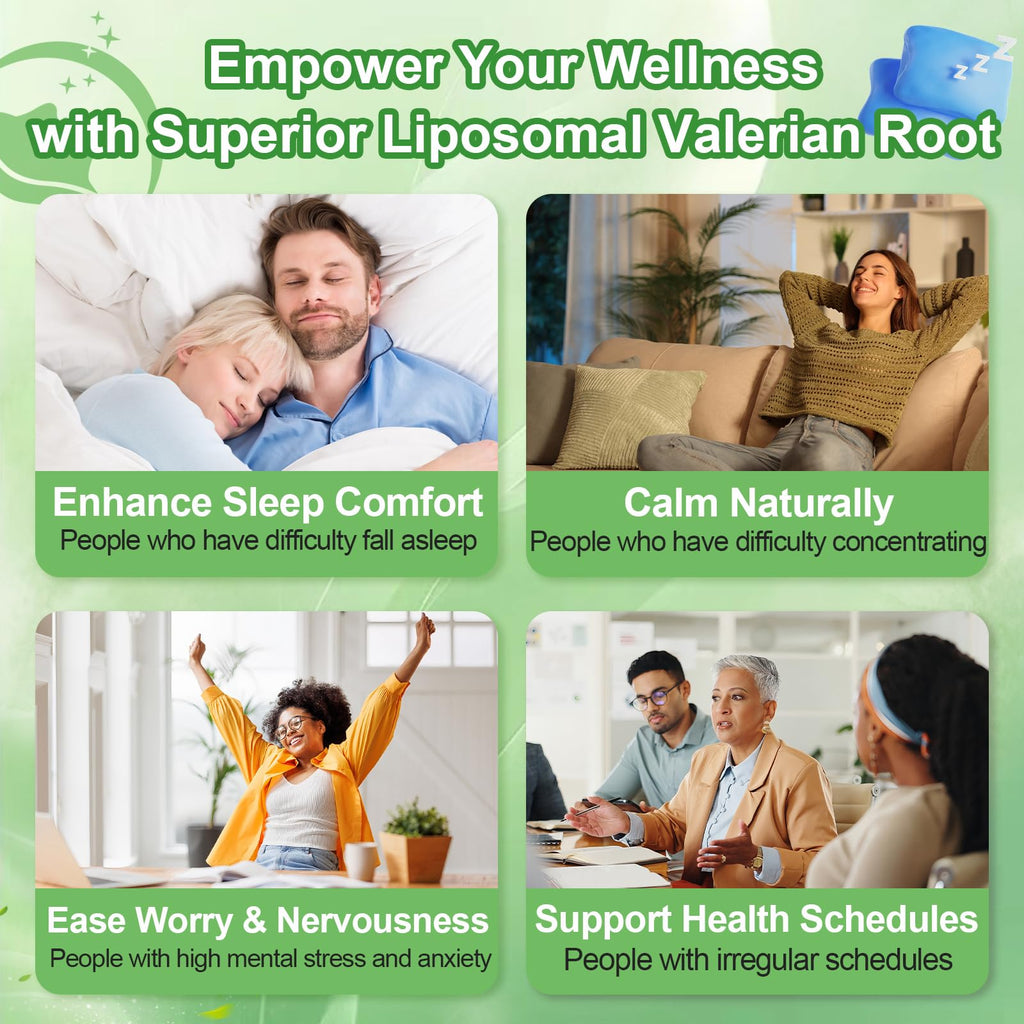 Valerian root gummies with liposomal technology
