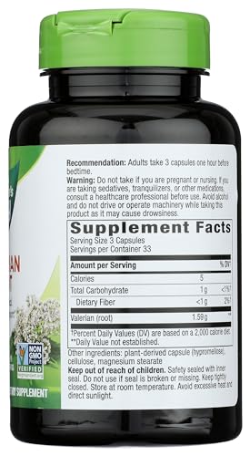 valerian root herbal supplement 500 mg