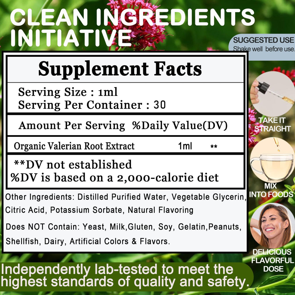 valerian root liquid for improved sleep quality