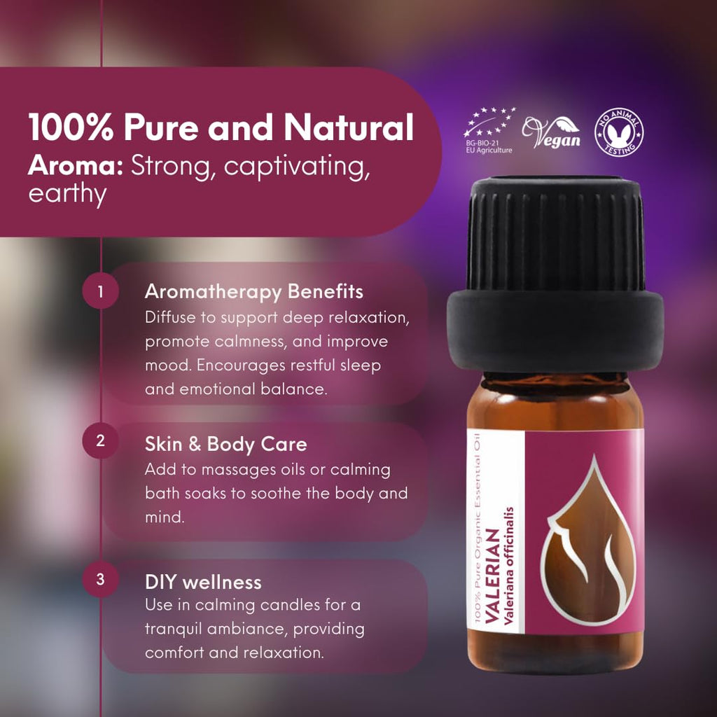 valerian root oil for better sleep