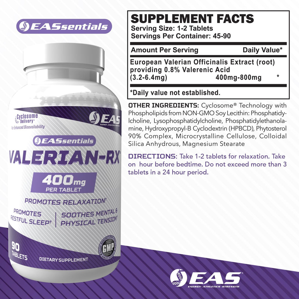 Valerian root tablets for relaxation