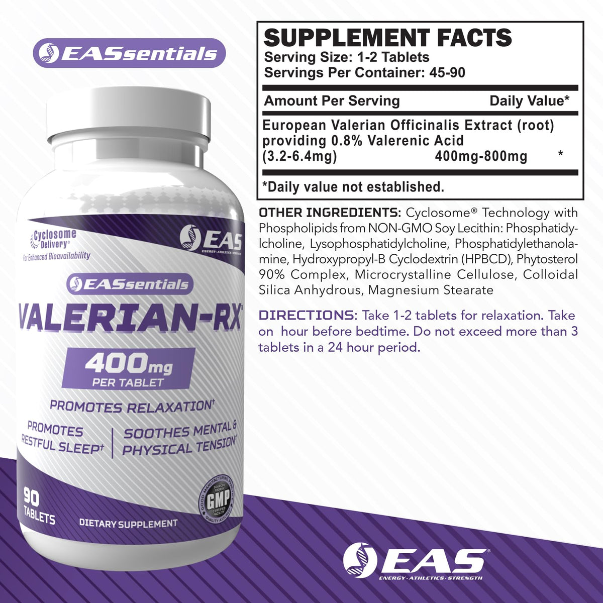 Valerian root tablets for relaxation