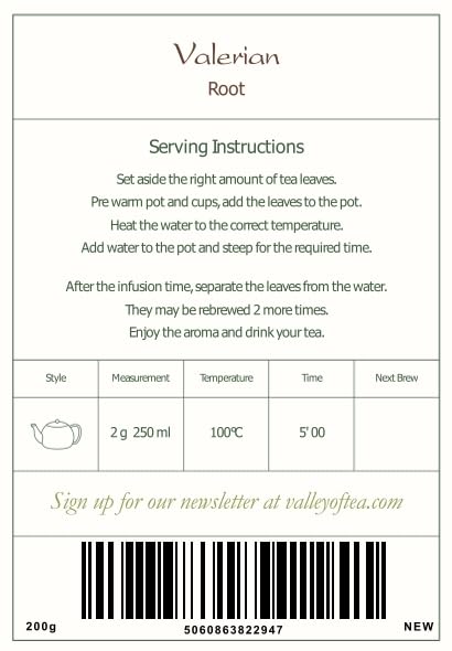 valerian root tea for peaceful sleep