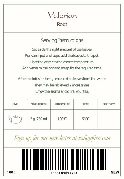valerian root tea for peaceful sleep