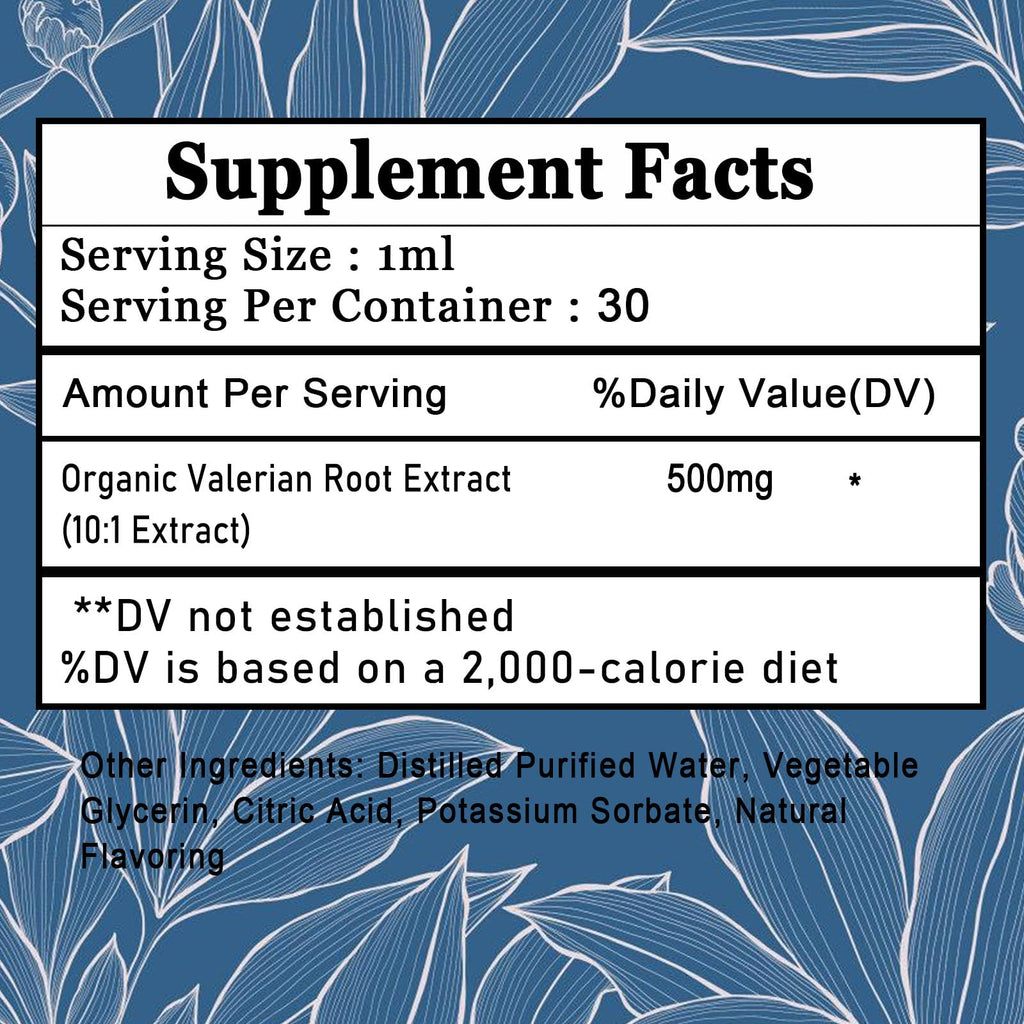 valerian root tincture for stress