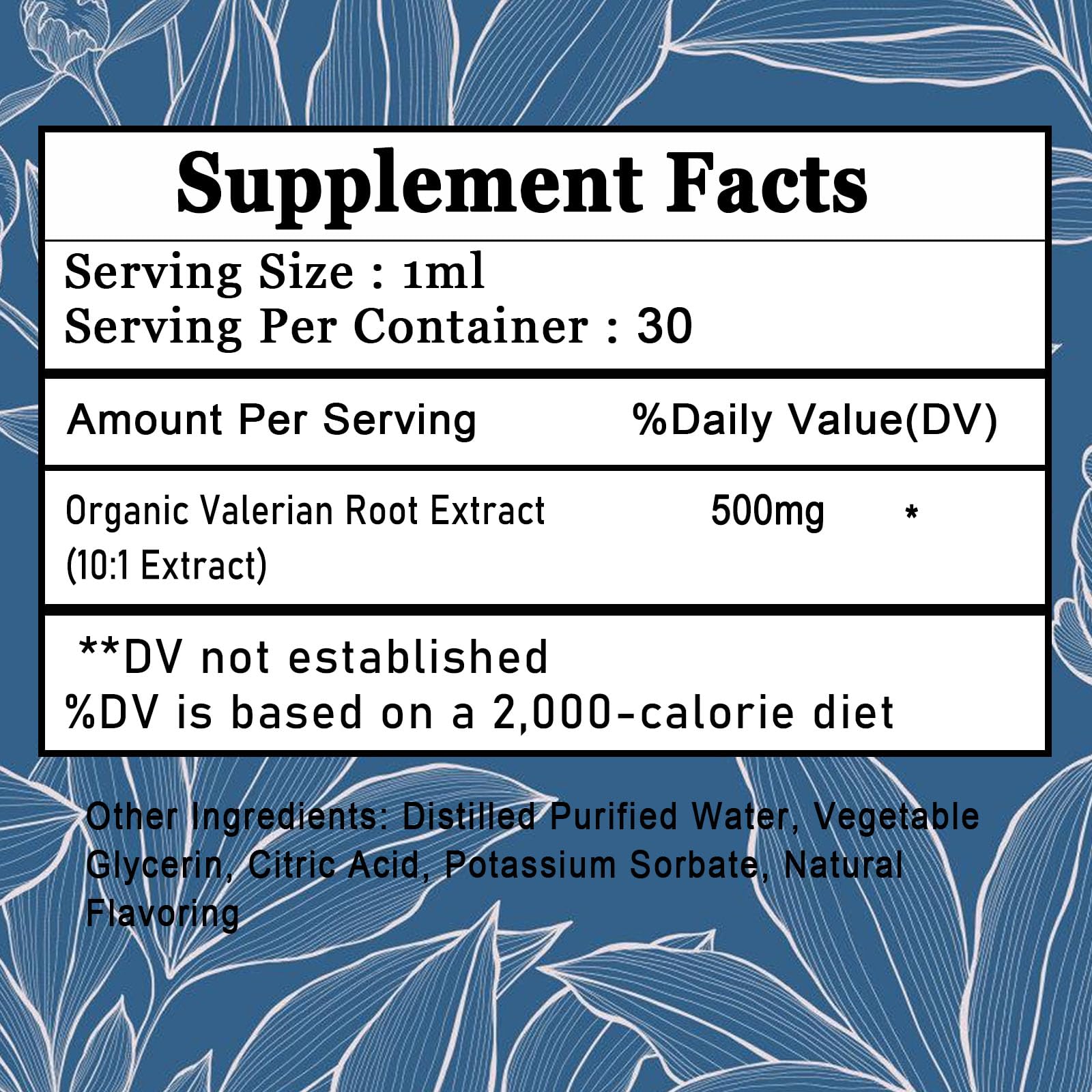 valerian root tincture for stress