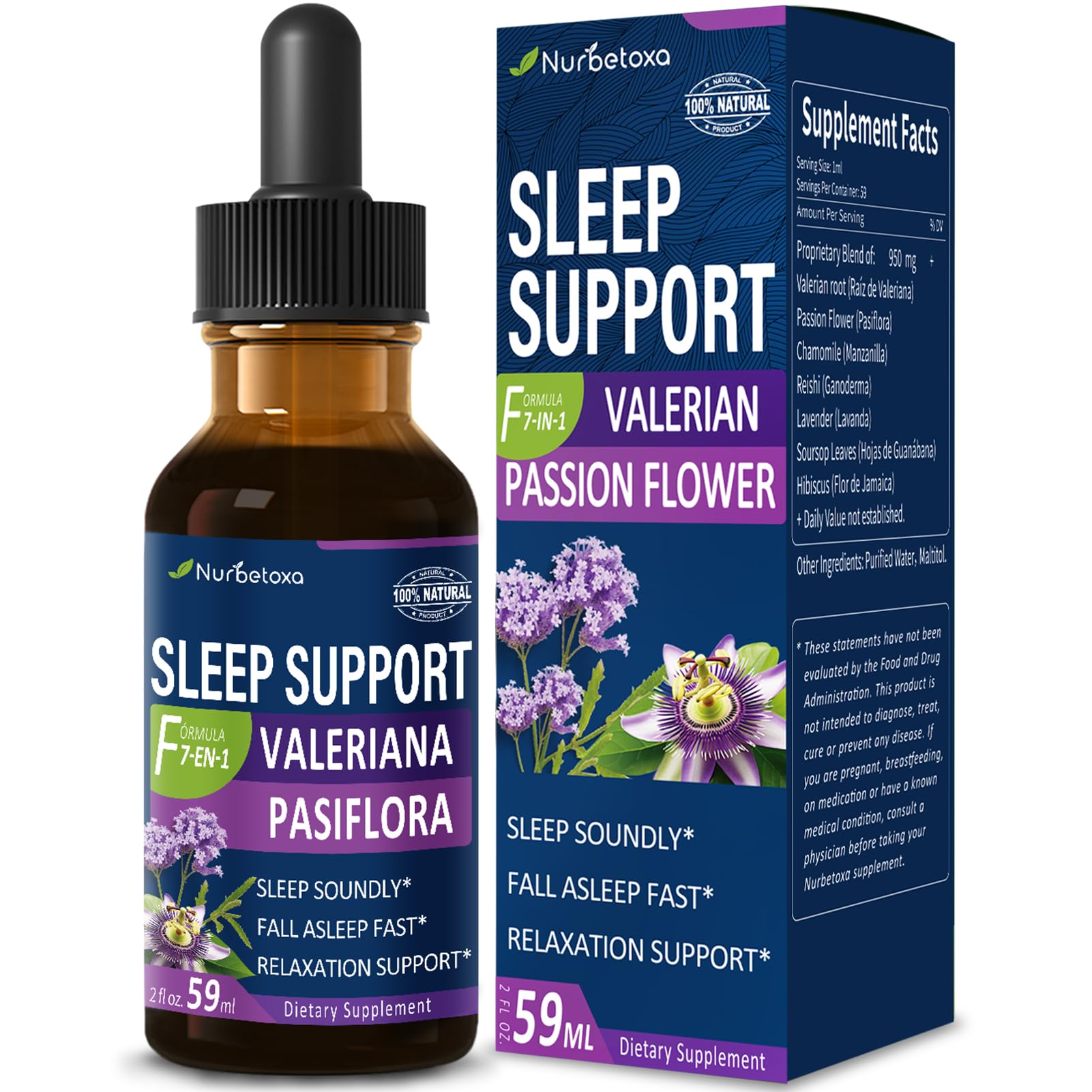 valerian sleep support drops