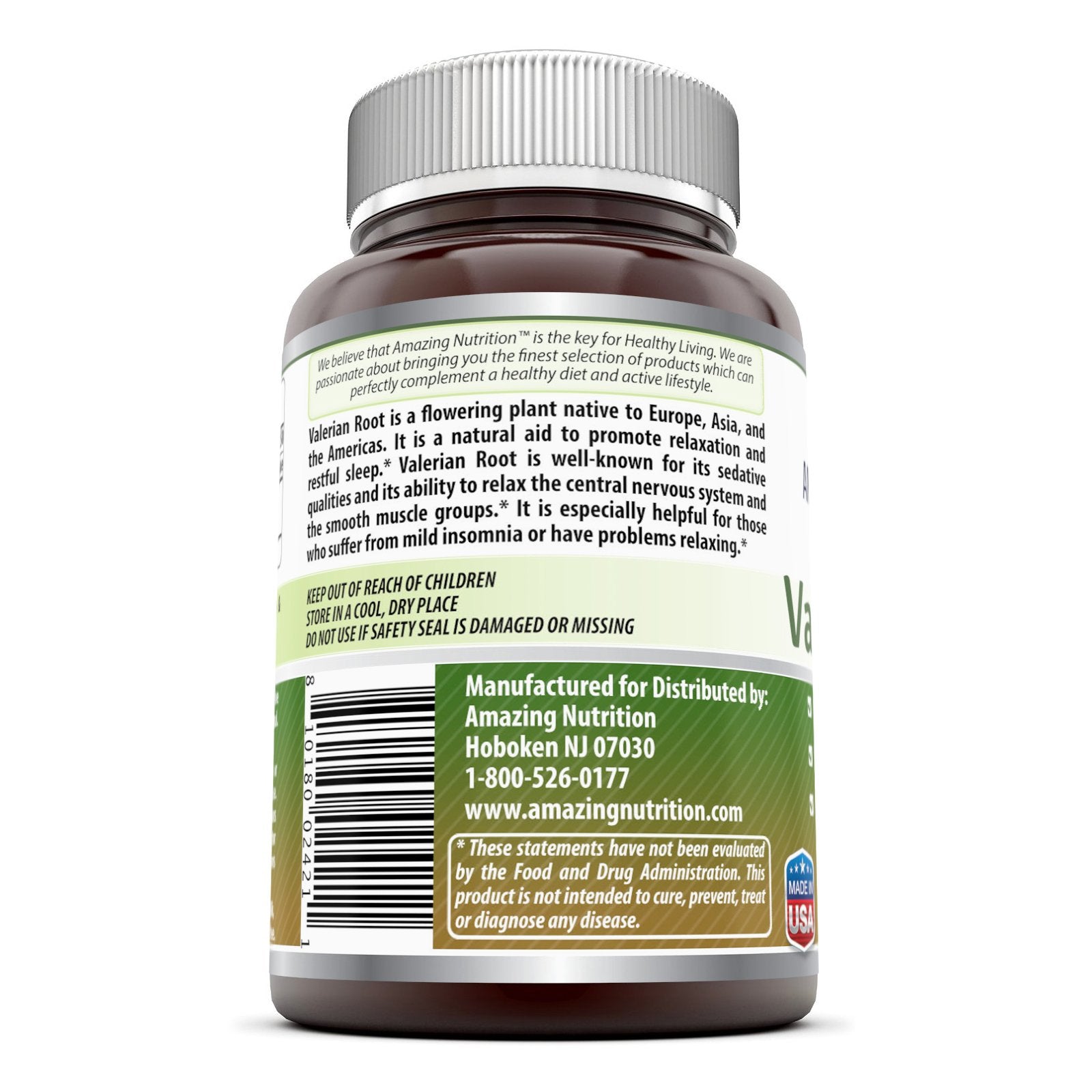 valerian supplement for calmness and peace