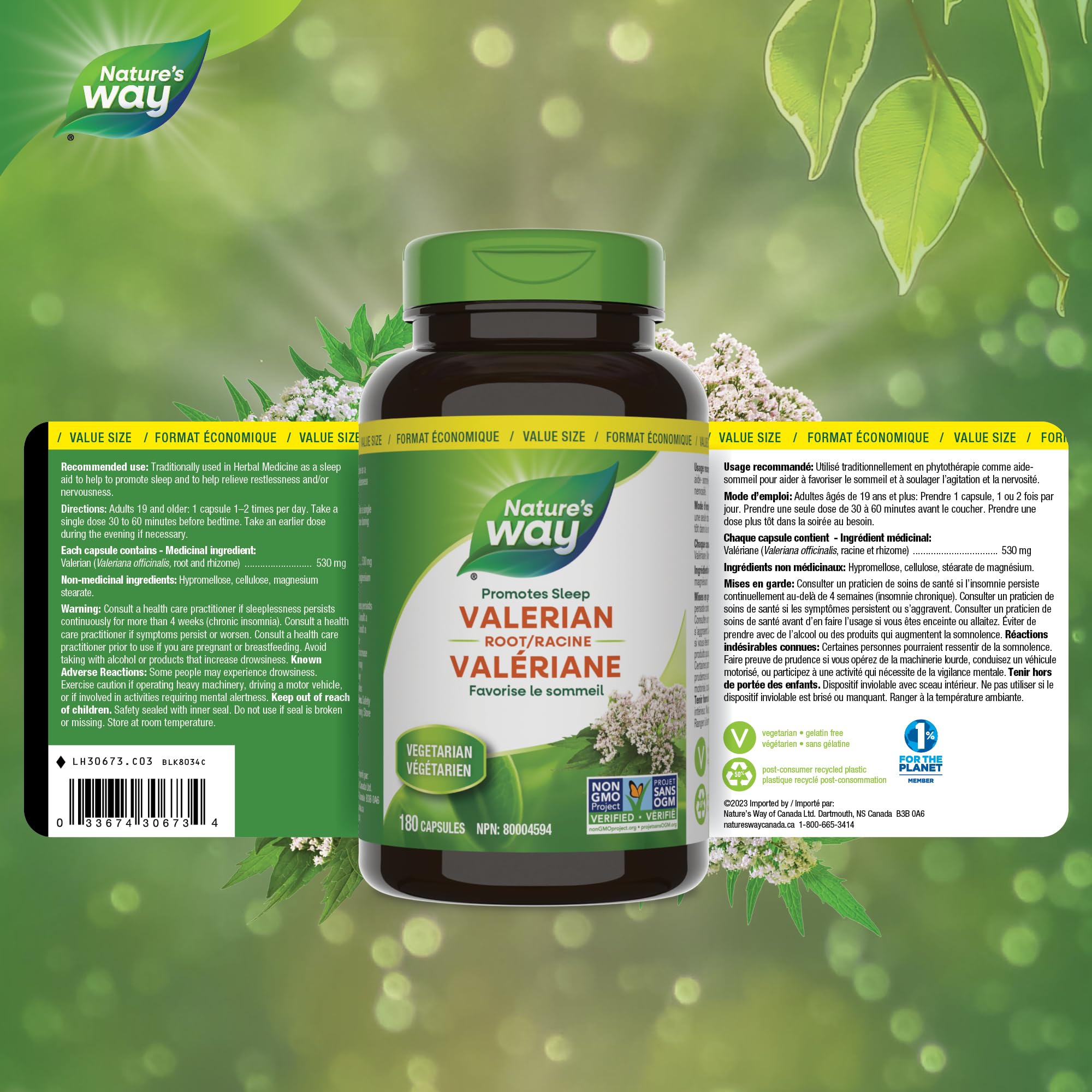 valerian supplement for soothing effects