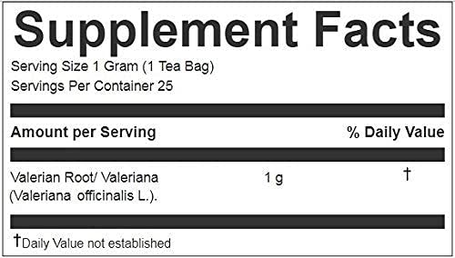 valerian tea bags for restful nights