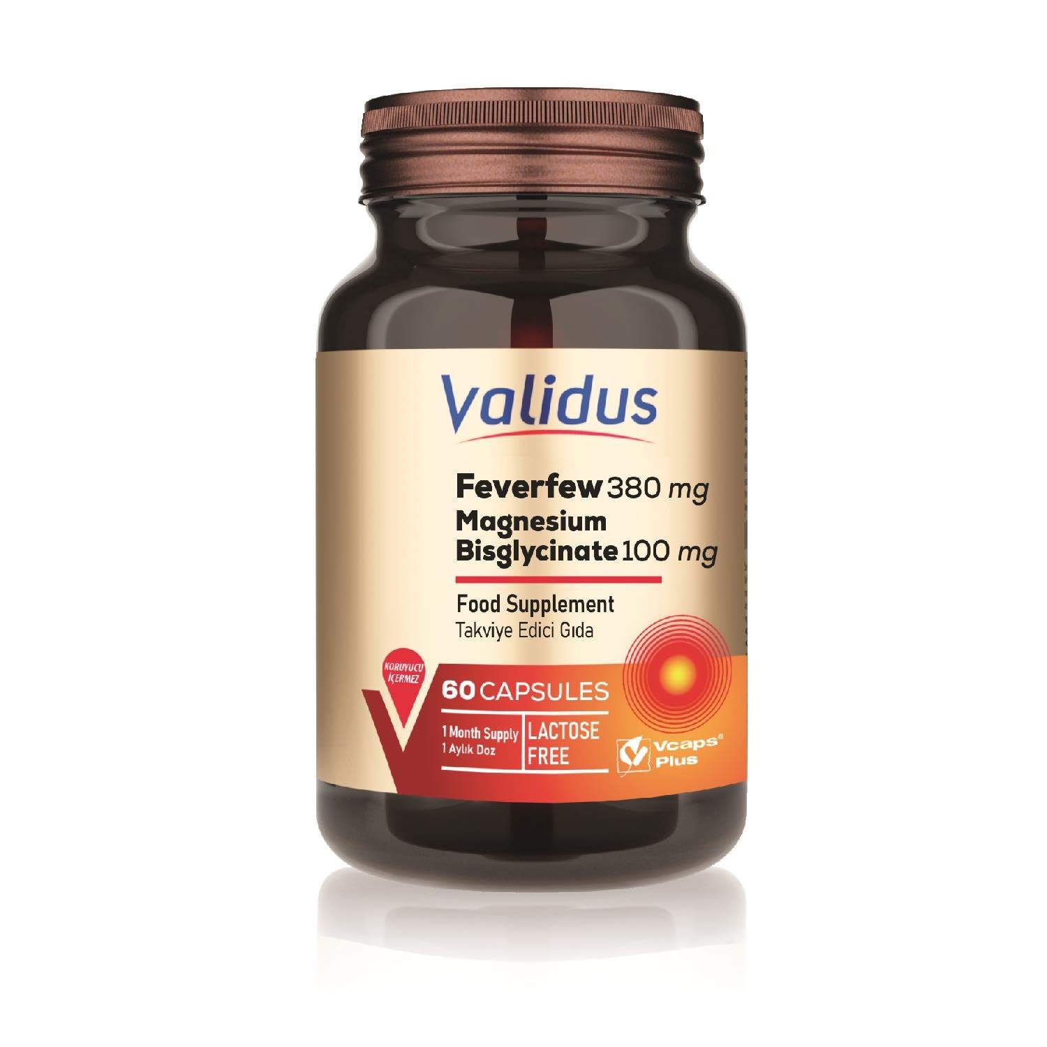 VALIDUS Feverfew herbal supplement benefits