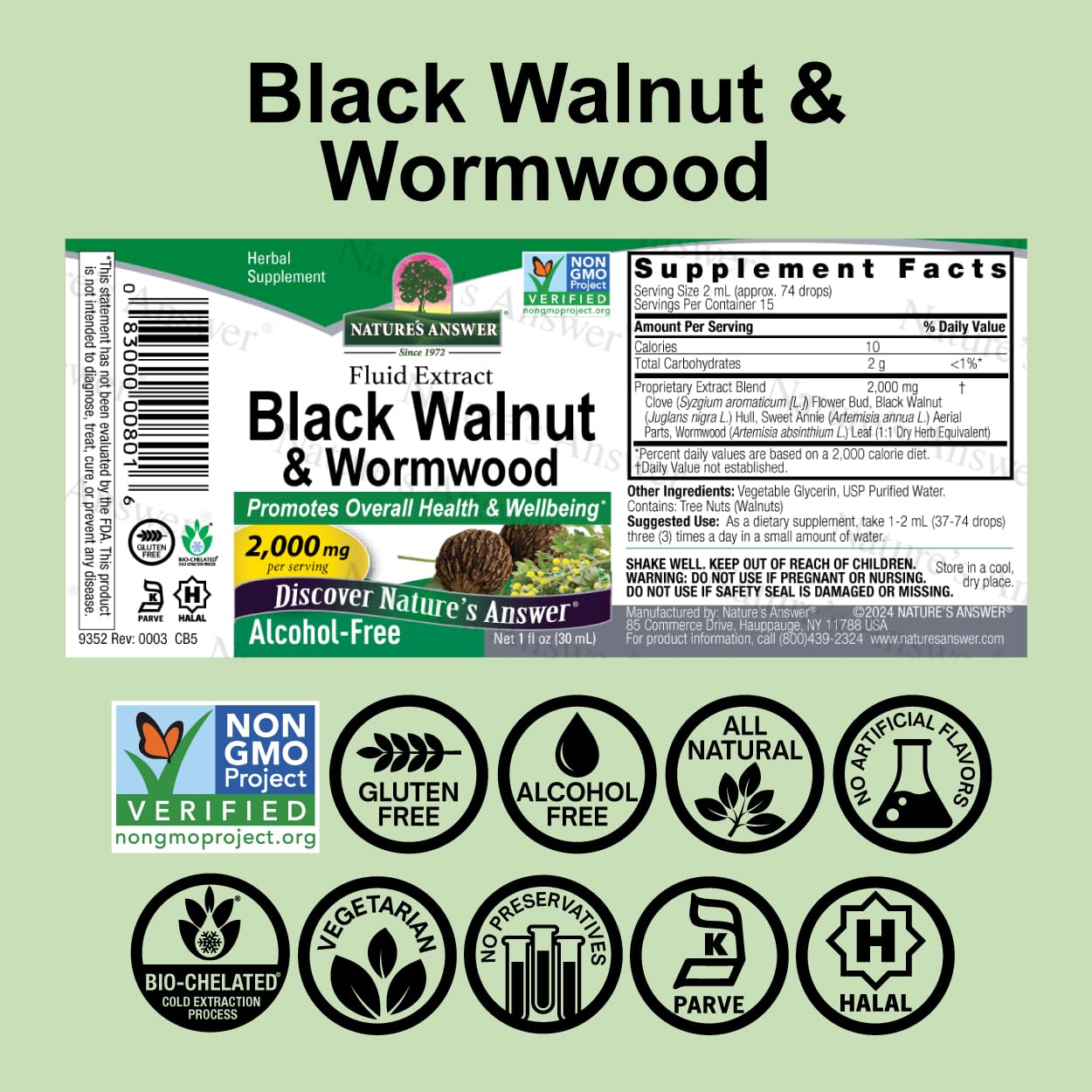 Value pack of Black Walnut supplements