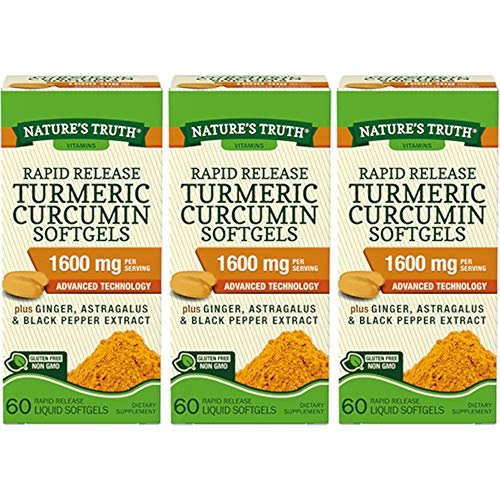 Value pack turmeric softgels for daily use