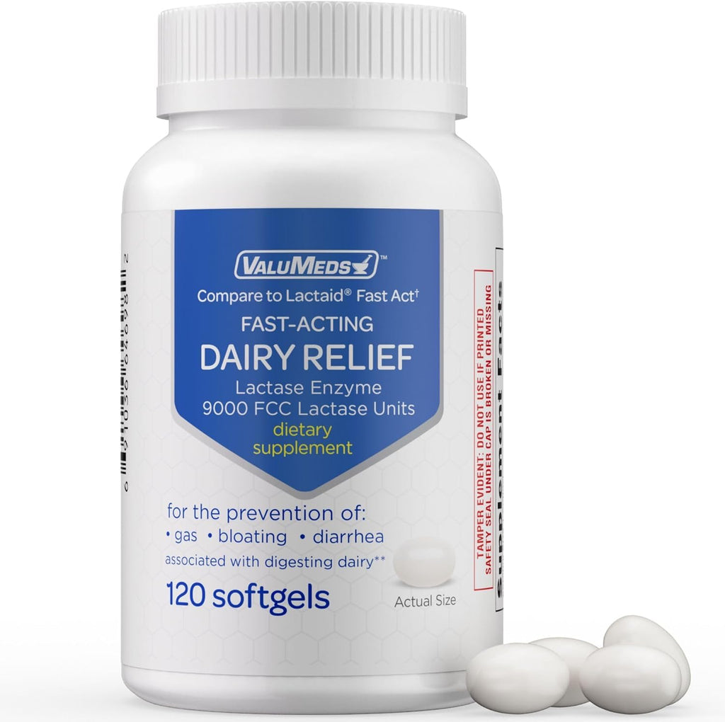 ValuMeds lactase enzymes for digestion