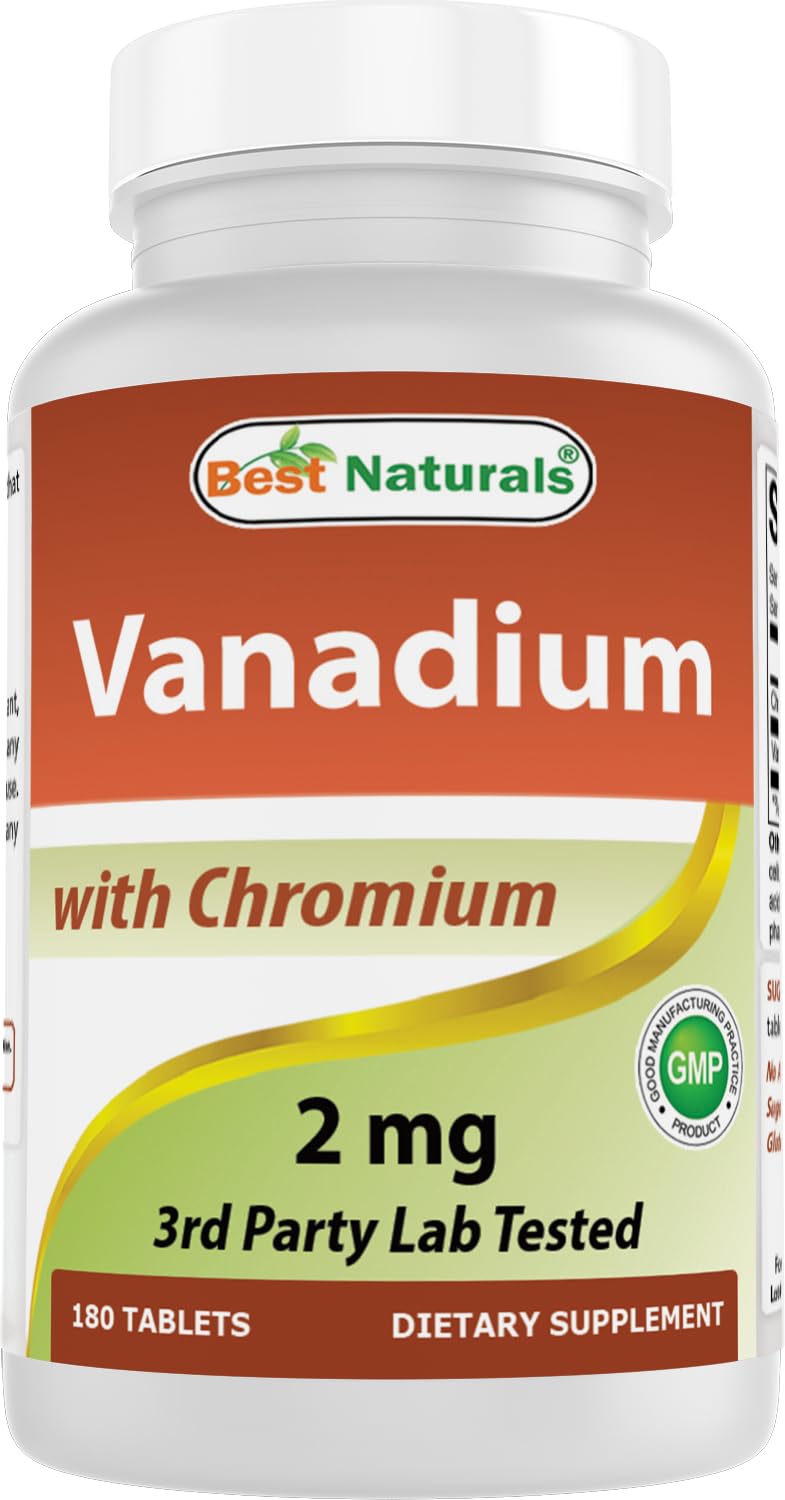 Vanadium and chromium supplement benefits