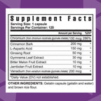 Vanadium chromium for healthy metabolism