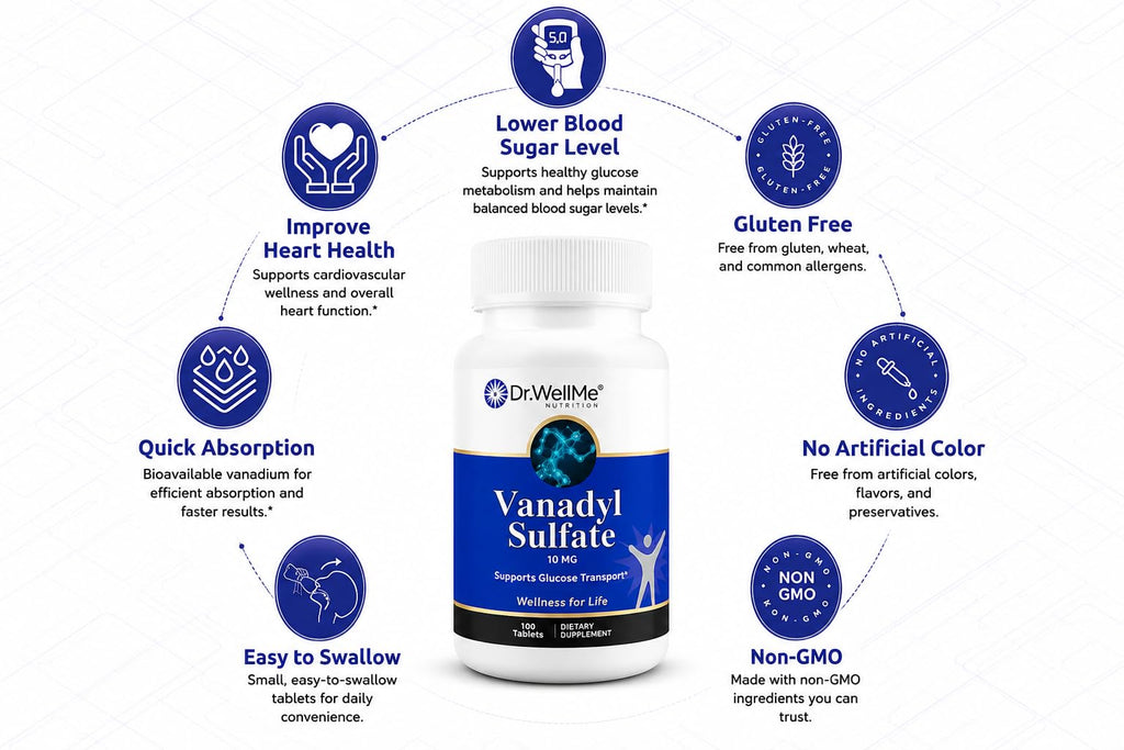 Vanadyl Sulfate 100 tablets pack