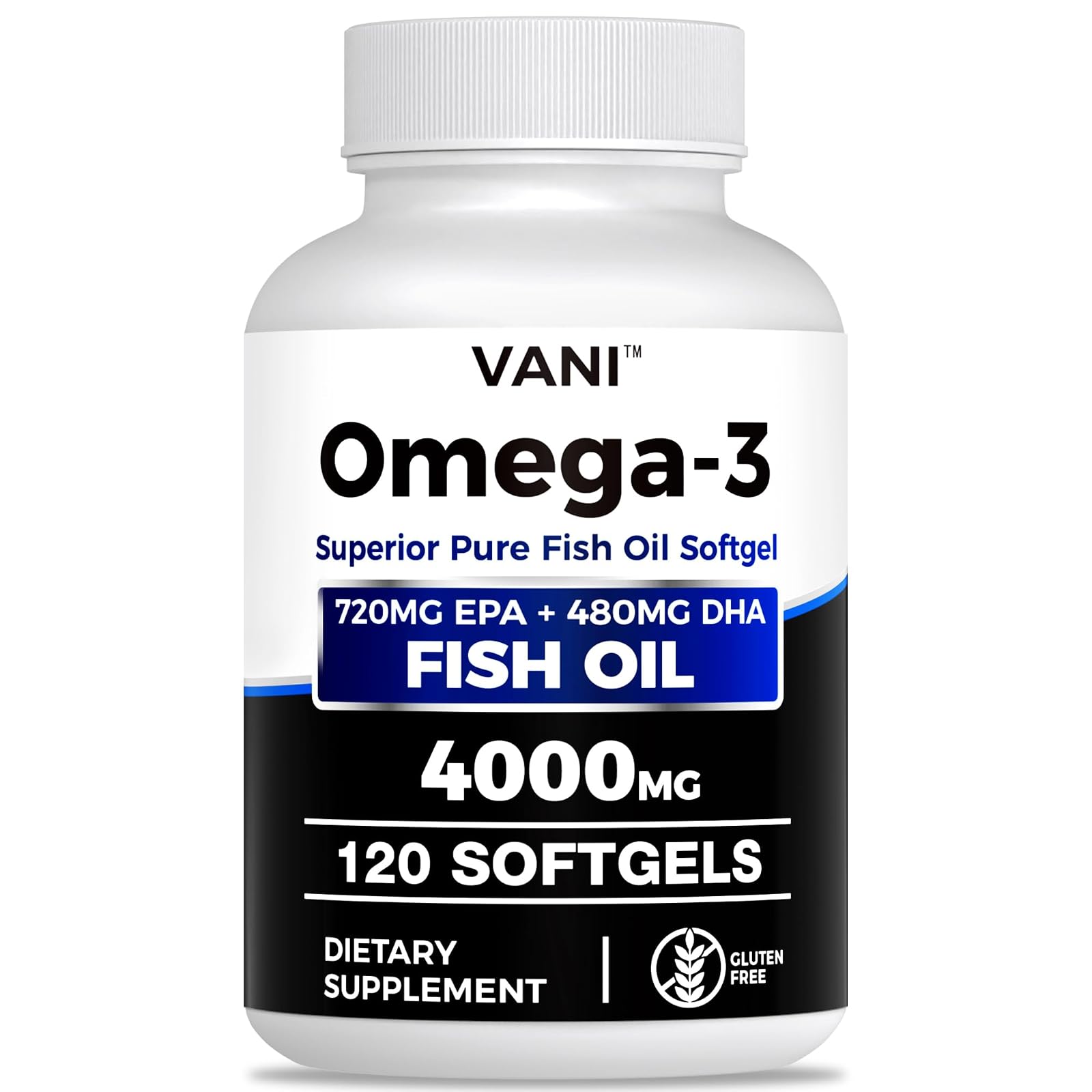 VANI fish oil softgels for heart health