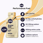 Vanilla bean energy gel for athletes