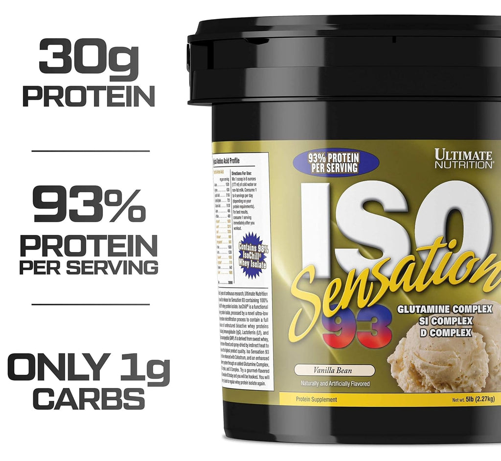 Vanilla bean whey protein powder