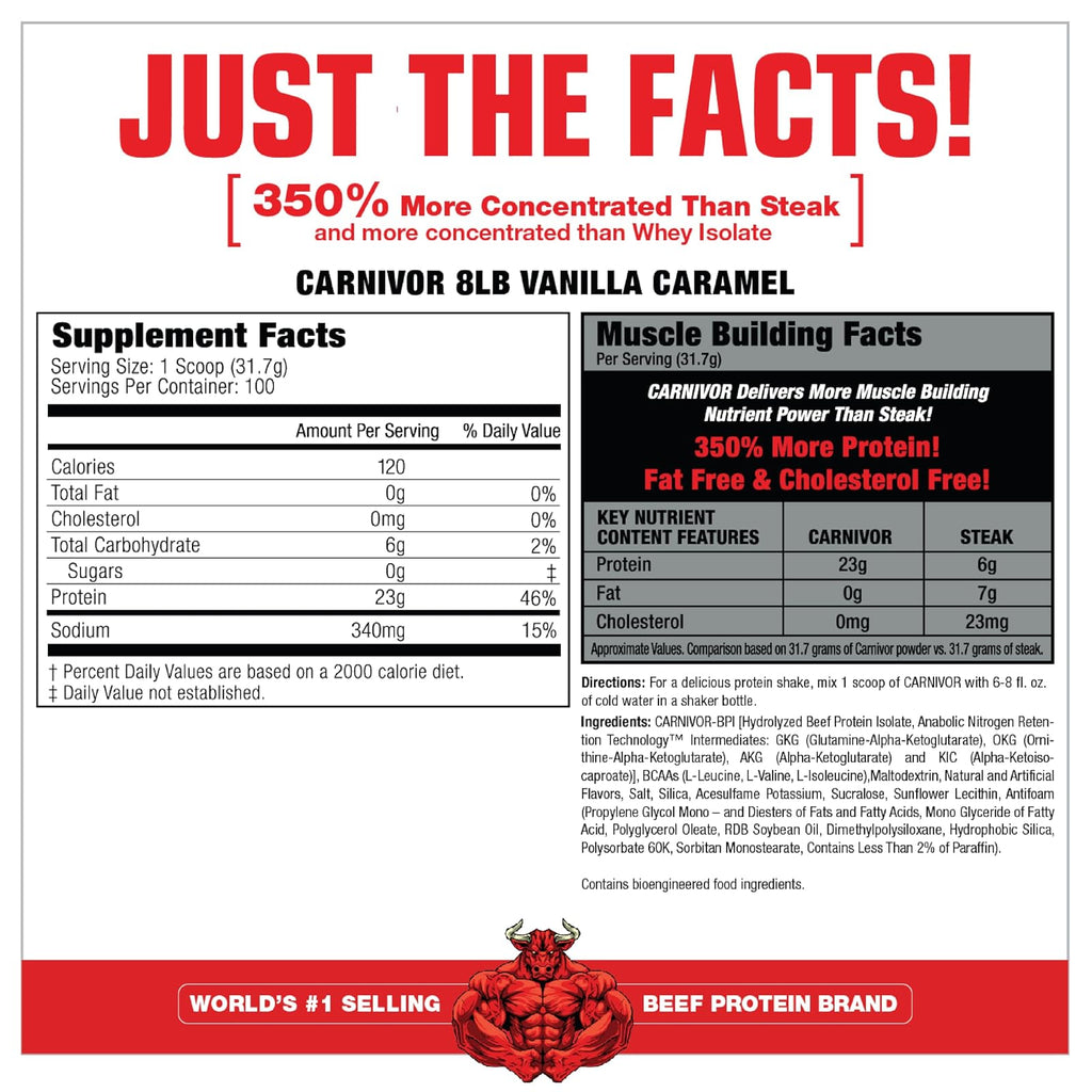 Vanilla caramel protein supplement