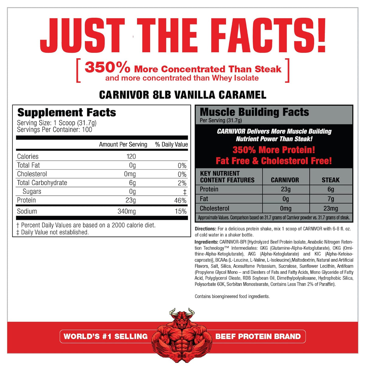 Vanilla caramel protein supplement