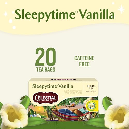 Vanilla chamomile tea for better sleep
