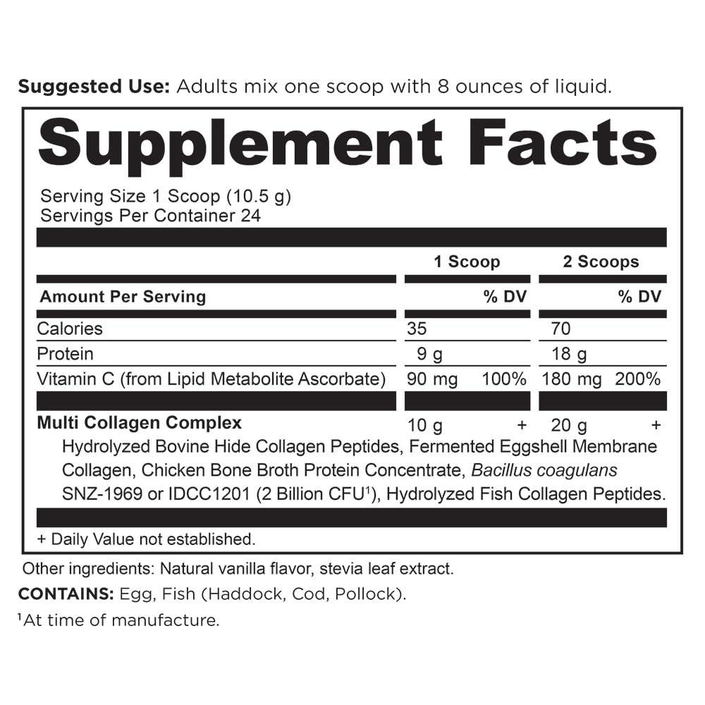vanilla chocolate collagen supplement