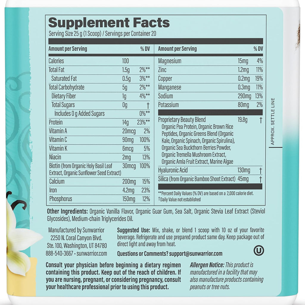 vanilla collagen powder for beauty