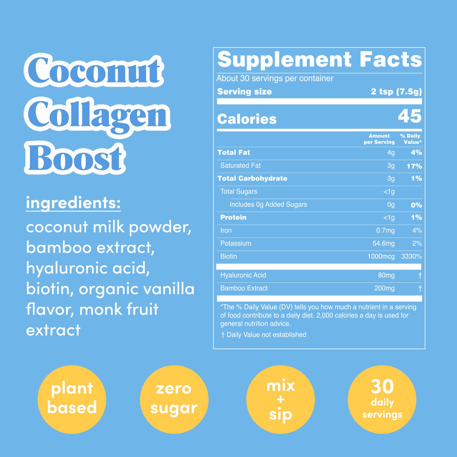 vanilla cream collagen peptides blend