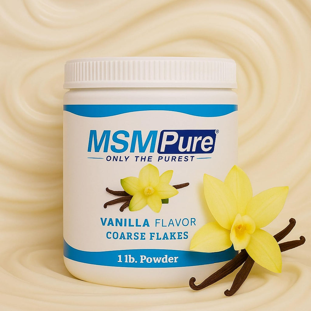 Vanilla flavored MSM for sleep support