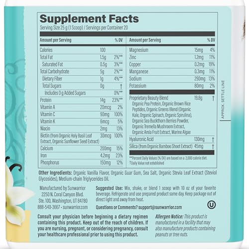 vanilla flavored vegan protein option