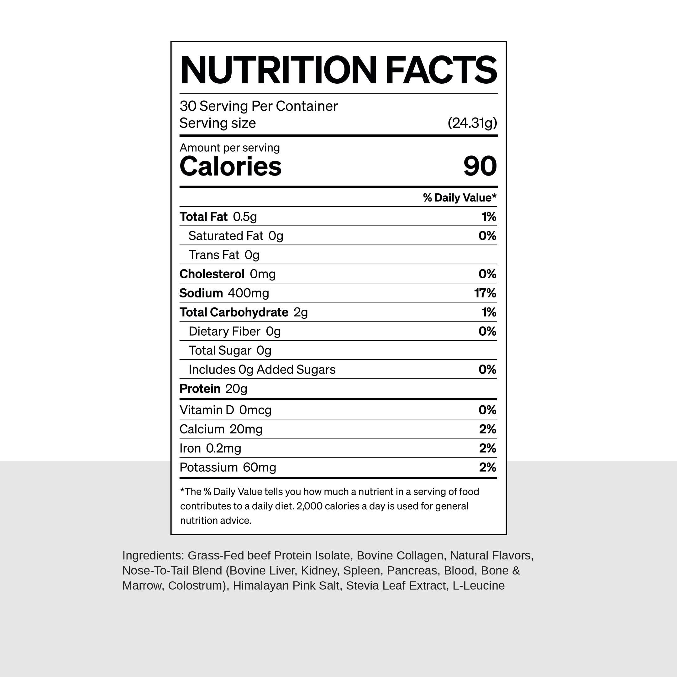 Vanilla flavour blended vitamin & mineral supplements