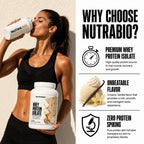 vanilla flavour whey protein supplement