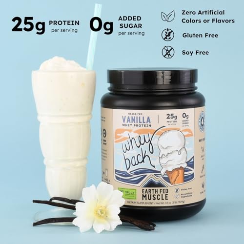 vanilla flavour whey protein supplement