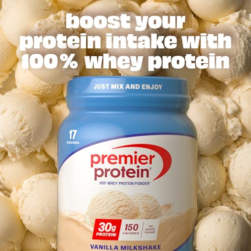 vanilla flavour whey protein supplement
